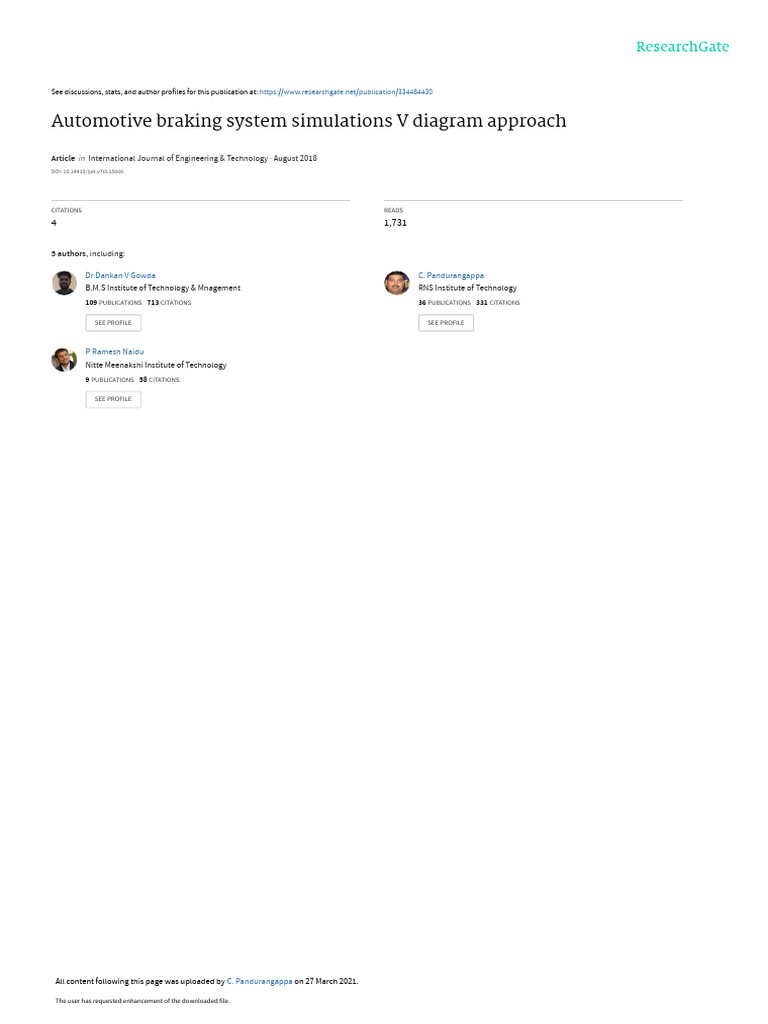 Automotive Braking System Simulations V Diagram Ap | PDF | Anti Lock ...