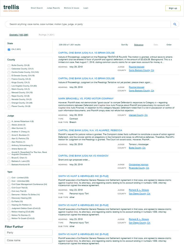 10 - Rulings Related To - Capital One - Page 10 - Trellis | Download Free PDF | Judgment (Law ...
