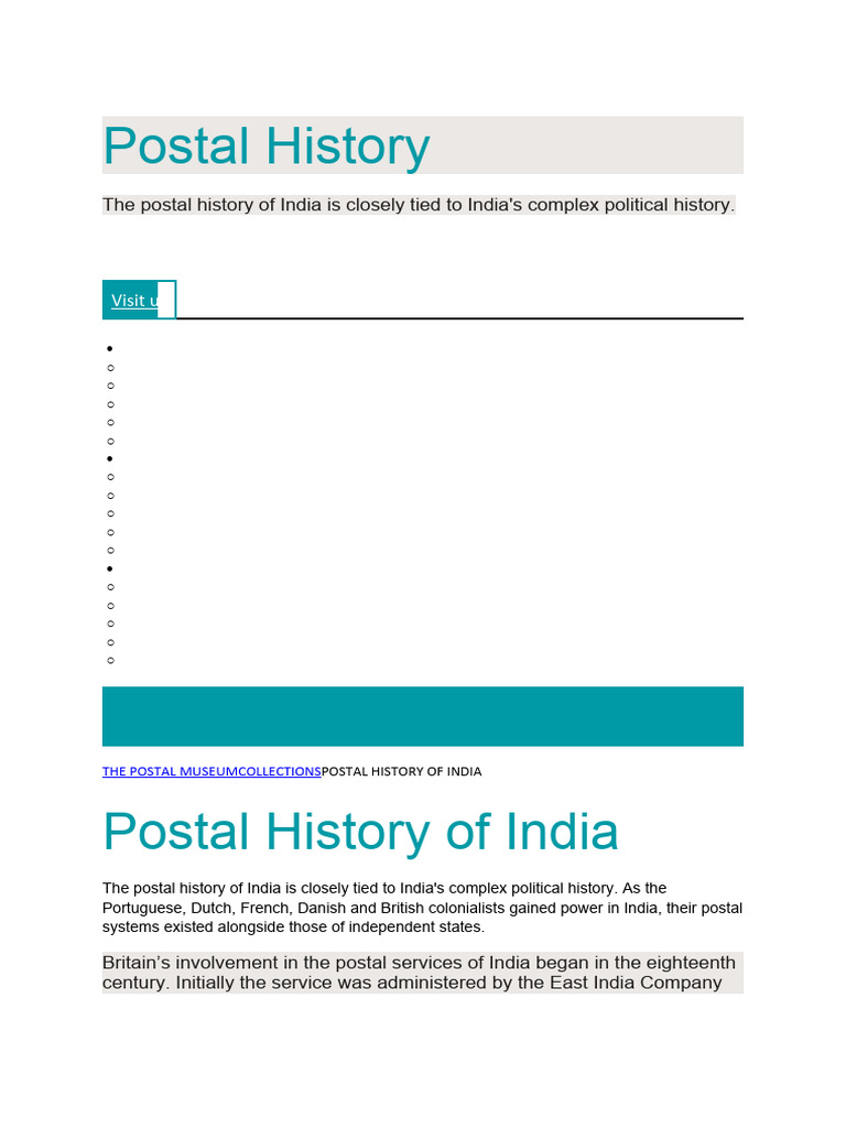 India - Stamp History | PDF | Postage Stamp | Mail