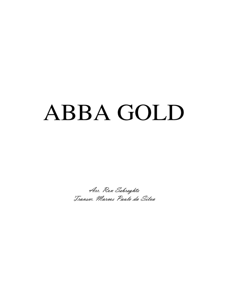 Abba Gold | PDF | Orchestras | Music Industry