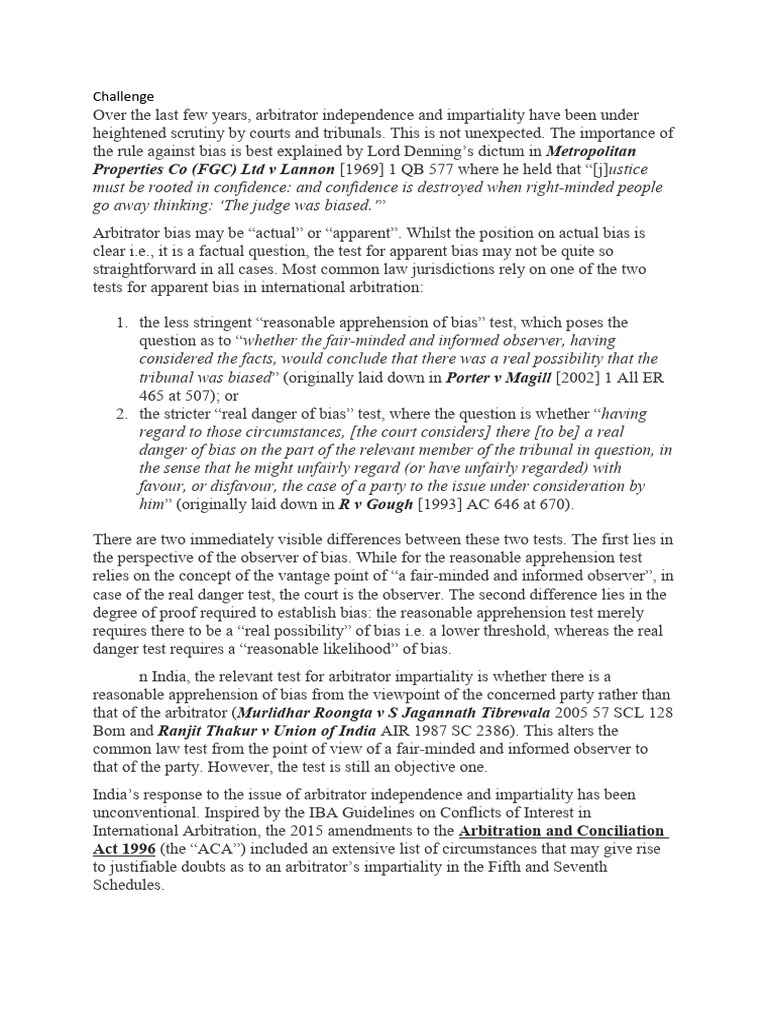 Challenge | PDF | Common Law | Judiciaries