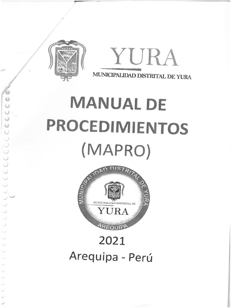 MAPRO-2021-MDY-TOMO-001 Muni de Yura | PDF