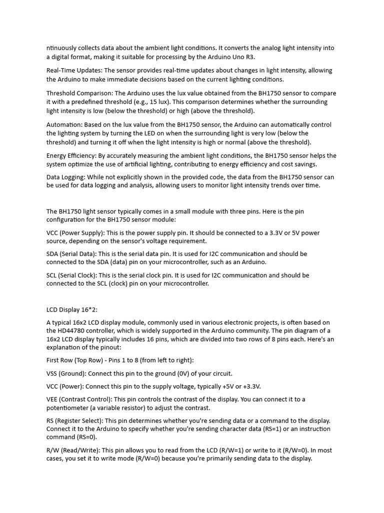 Introduction | PDF | Arduino | Lighting