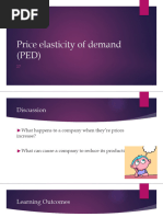 Calculate-Ped-And-Yed A Level Business Edexcel | PDF | Demand ...