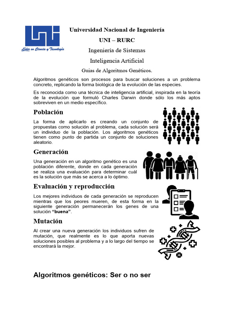 Guia Algoritmos Geneticos | Descargar gratis PDF | Algoritmo genético ...