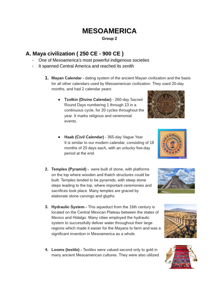 MESOAMERICA | PDF | Maya Civilization | Mesoamerica
