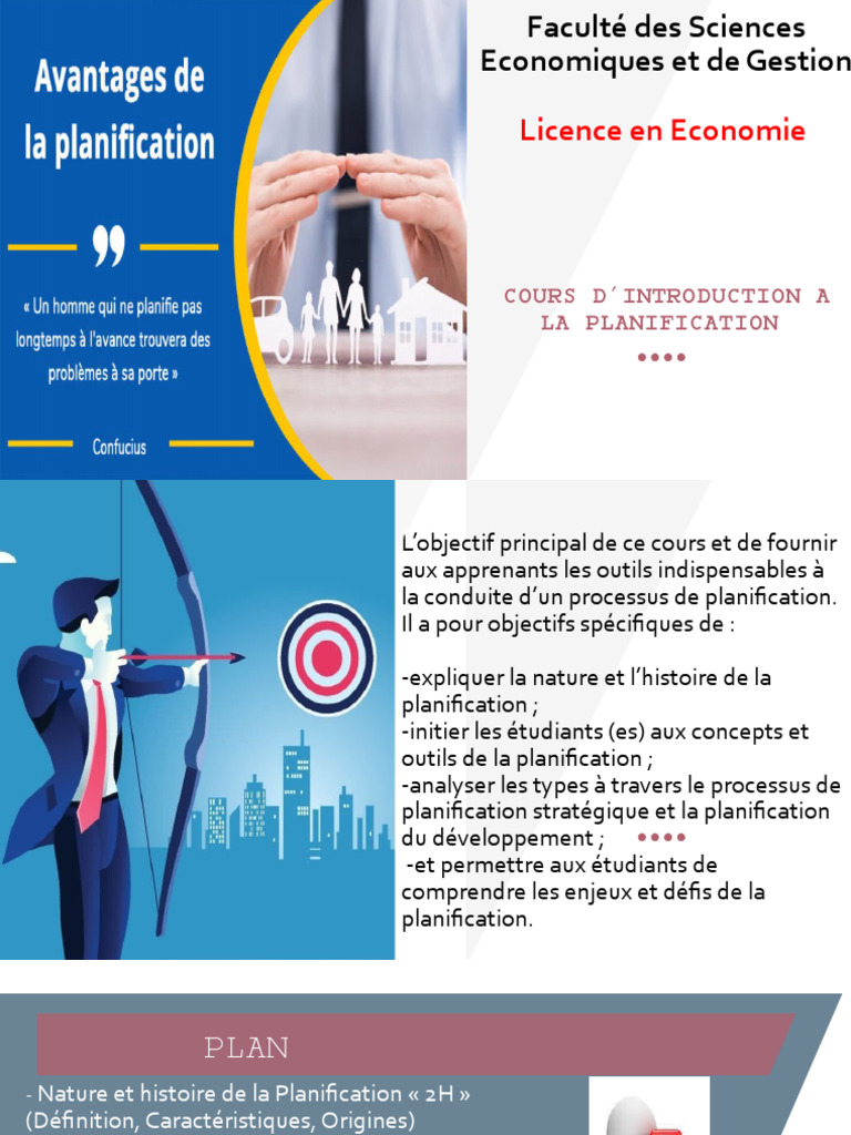 Cours 1 Planification FSEG | PDF | Planification