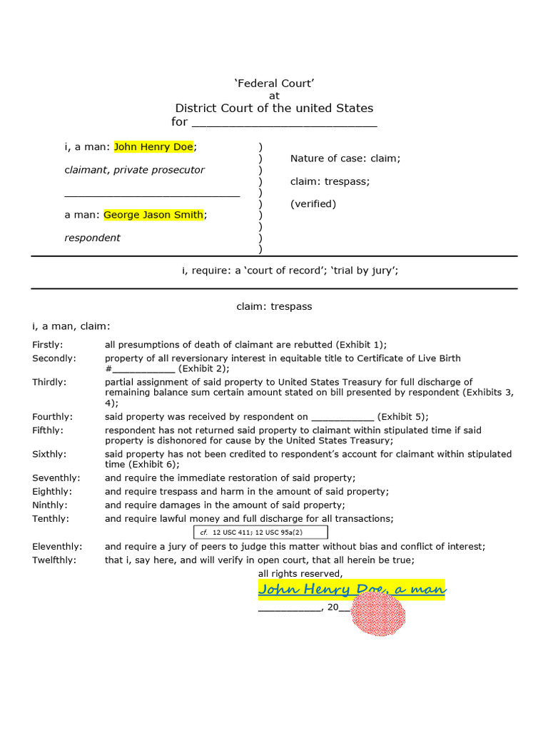 Claim Of Trespass Pdf Government Institutions Public Law
