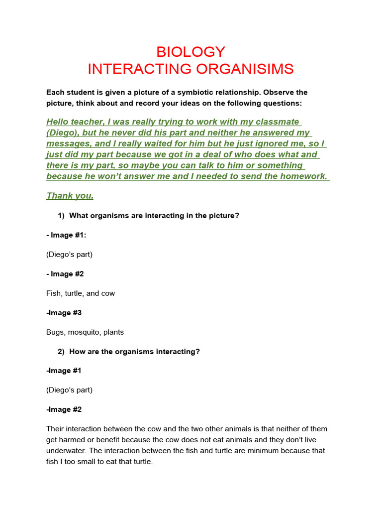 Symbiotic Relationships in Biology | PDF | Self-Improvement