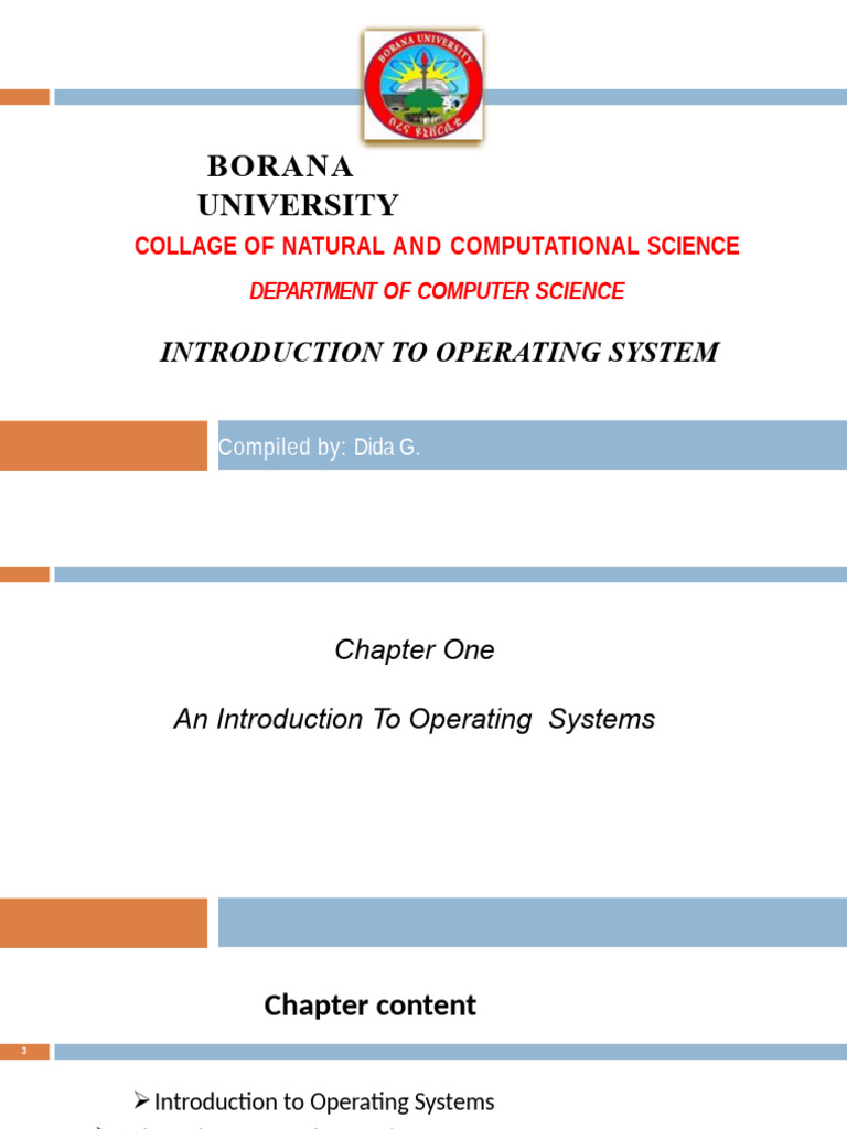 Os Chap 1 | PDF | Operating System | Client–Server Model