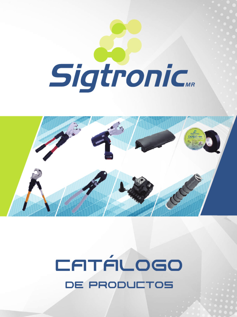 Catalogo Sigtronic 2017 | PDF | Conector eléctrico | Conductor electrico