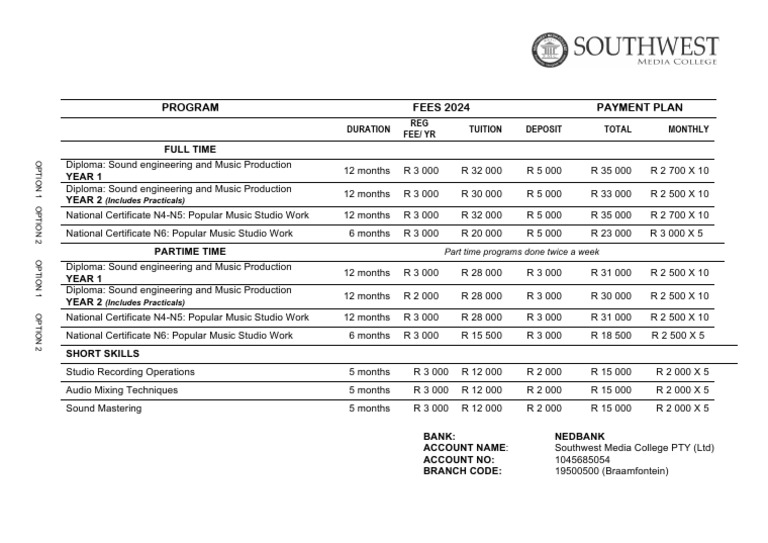 2024 Fees Structure | PDF