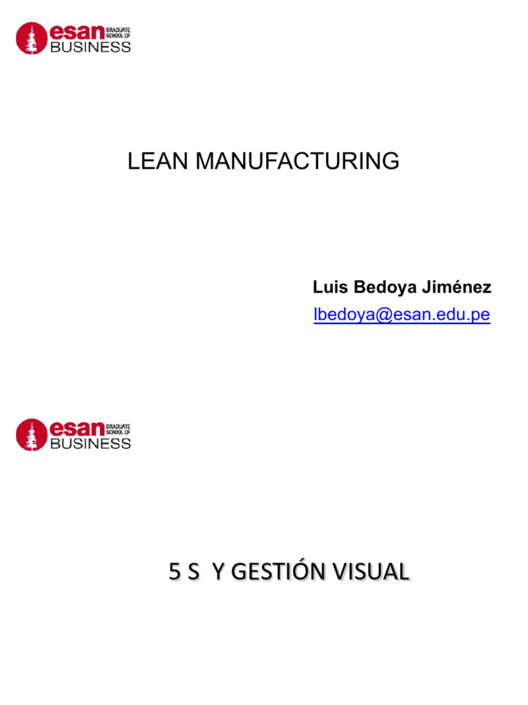 Sesión 5 y 6 | PDF | Lean Manufacturing | Business