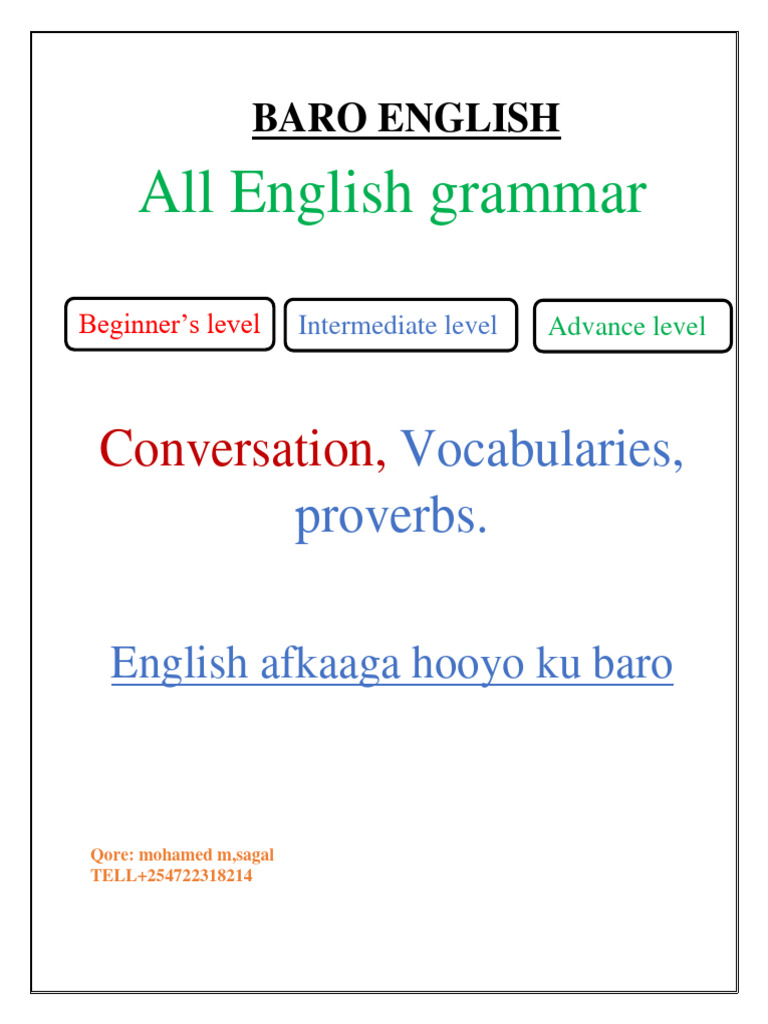 All English Grammar: Conversation | PDF