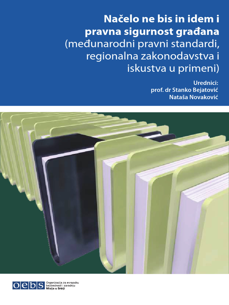 Međunarodni Pravni Standardi, Regionalna Zakonodavstva I Iskustva U ...