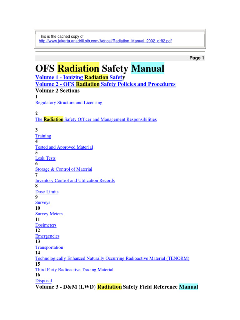 SLB Radiation Safety Manual Transportation | PDF | Dangerous Goods | Cargo