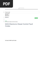 Fault Code List For Tachograph (TCO) Control Unit | PDF