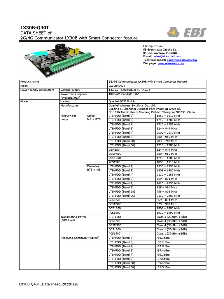 LX30B Q40T | Download Free PDF | Lte (Telecommunication) | 4 G