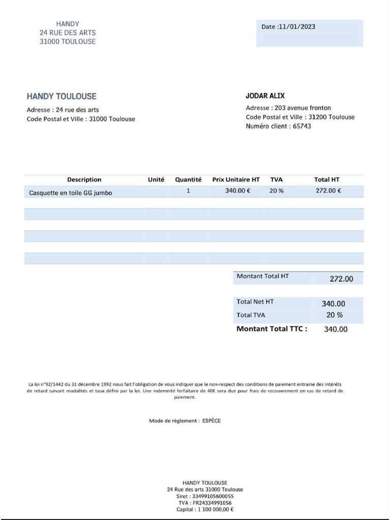 FACTURE Louis Vuitton | PDF