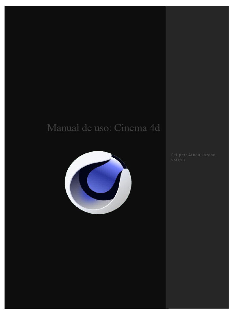 Manual Cinema 4D | PDF | Animación por computadora | Informática