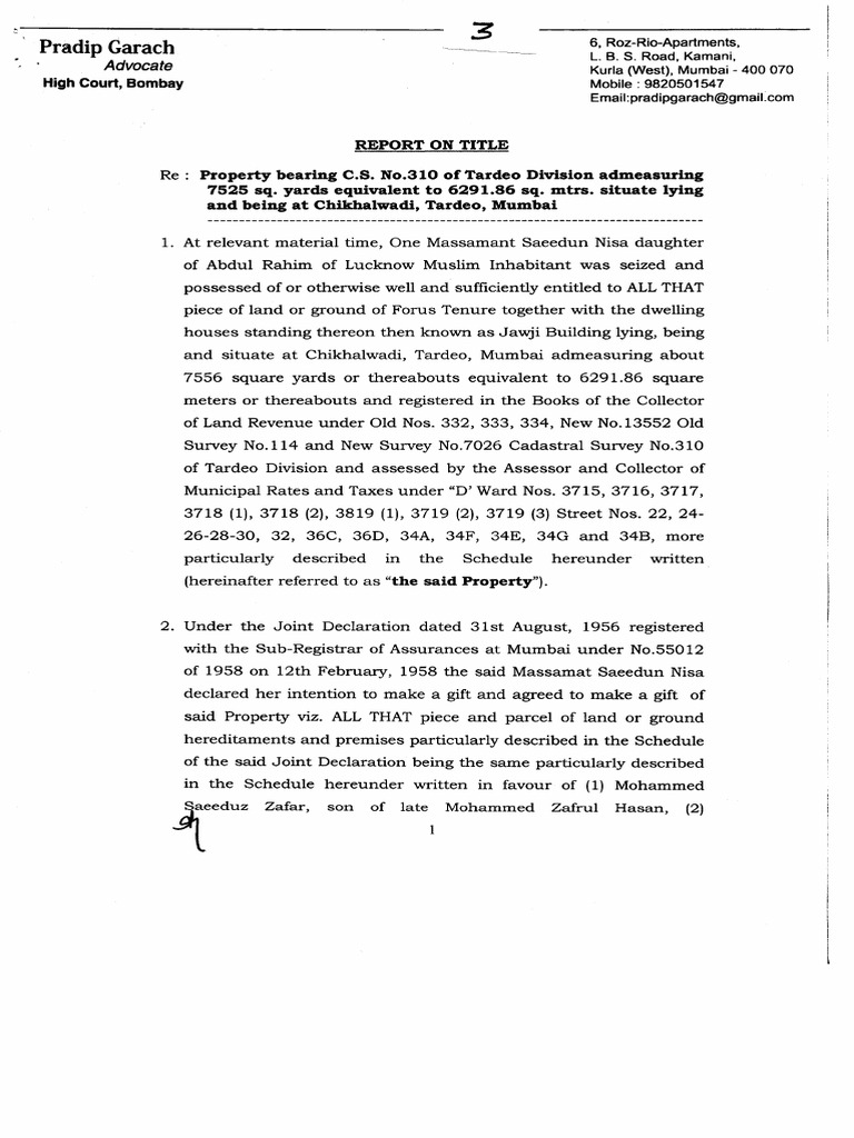 1 Copy of The Legal Title Report | PDF