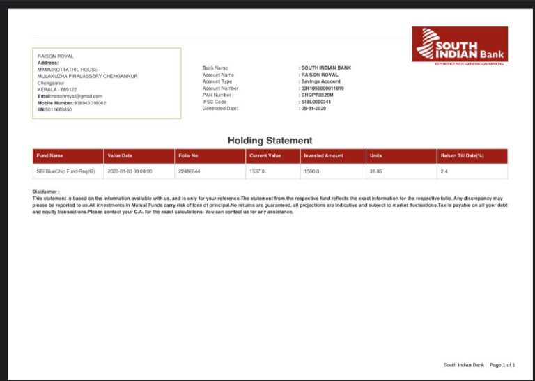 Bank Details | PDF
