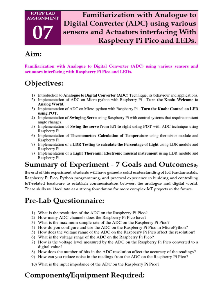 Sepk Lab7 | PDF | Analog To Digital Converter | Analogue Electronics