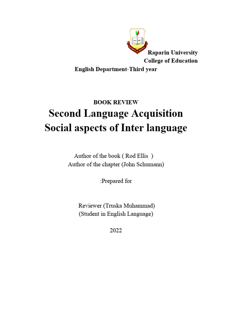 Truska | PDF | Second Language Acquisition | Language Acquisition