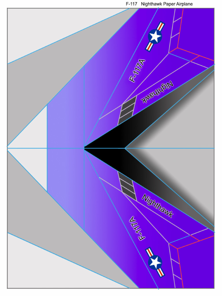 Template - 2 5 F 117 - Nighthawk | PDF