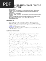 Comprehensive School Profile Template | PDF | Educational Assessment ...