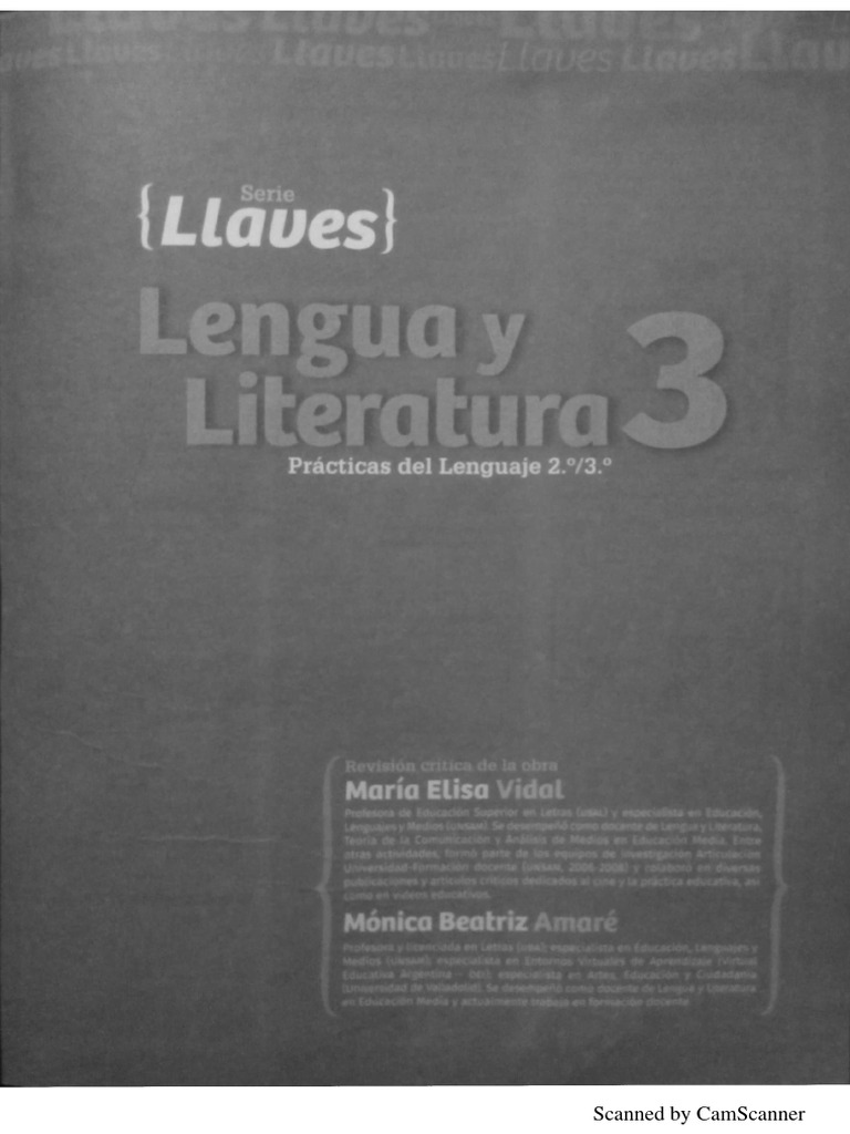 (COMPLETO) Lengua y Literatura 3. Serie Llaves. Mandioca | PDF