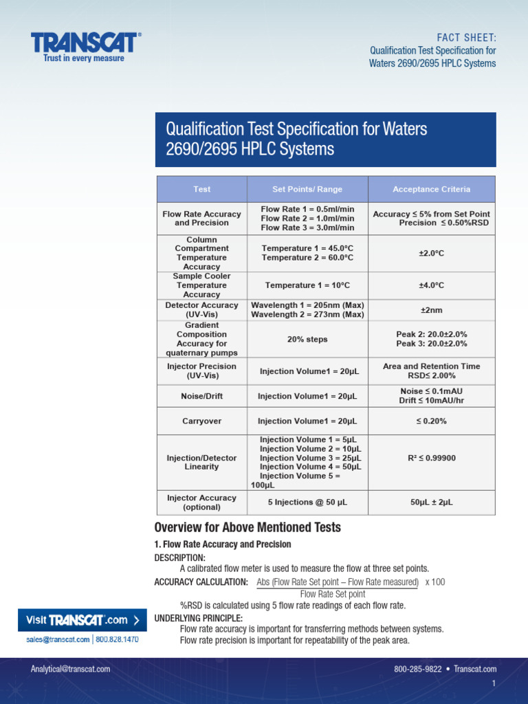 08 31 18 - 2690 2695 HPLC Qualification Specs | PDF | High Performance ...
