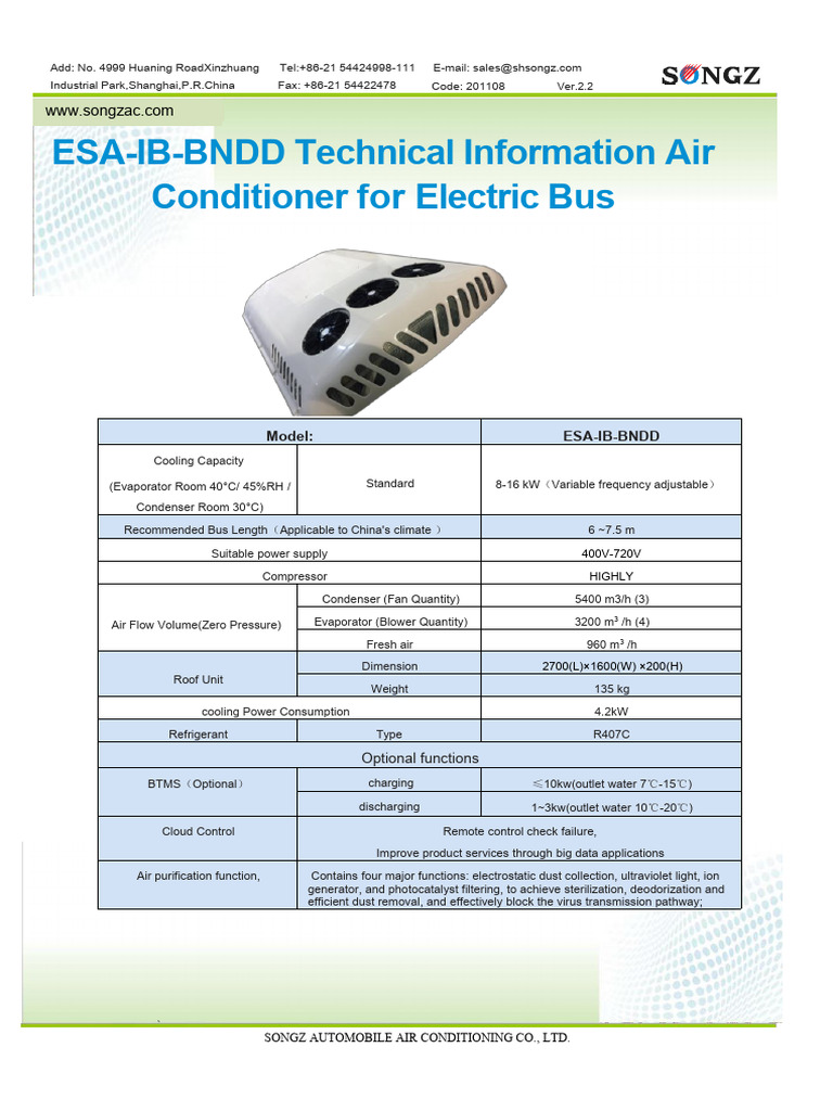 ESA IB BNDD Technical Information | PDF | Air Conditioning | Building ...