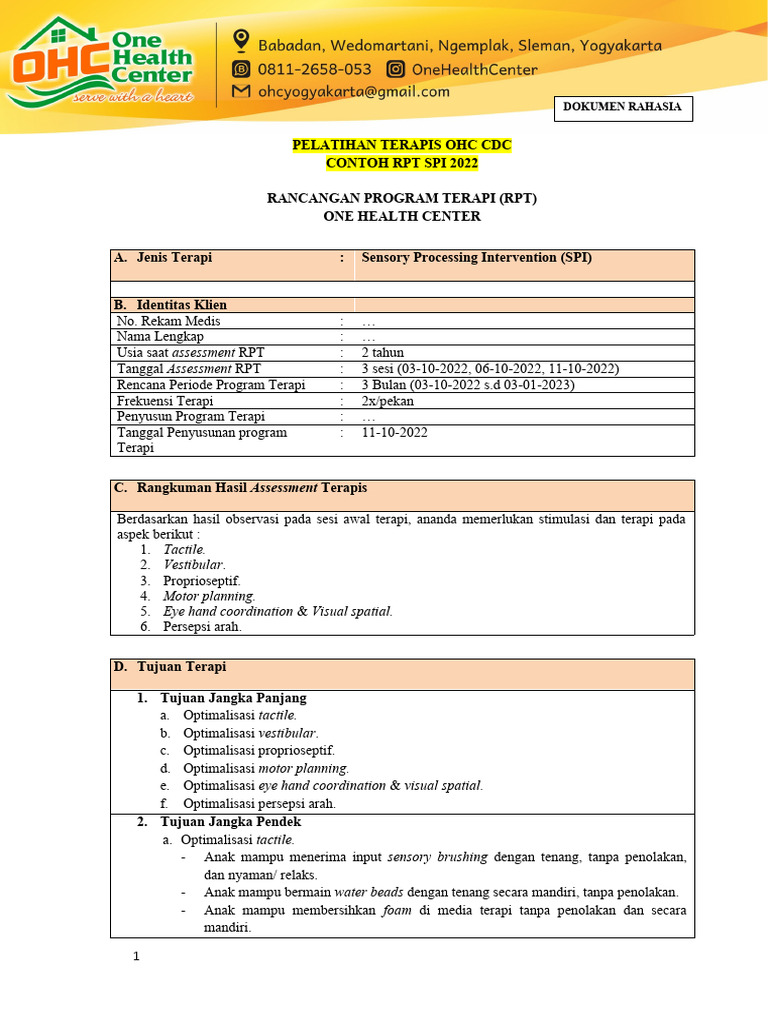 Contoh RPT Spi | PDF