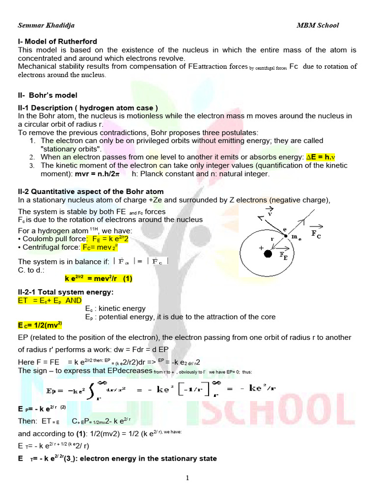 R Sum AtomedeBohr-en | PDF | Emission Spectrum | Electromagnetic Radiation