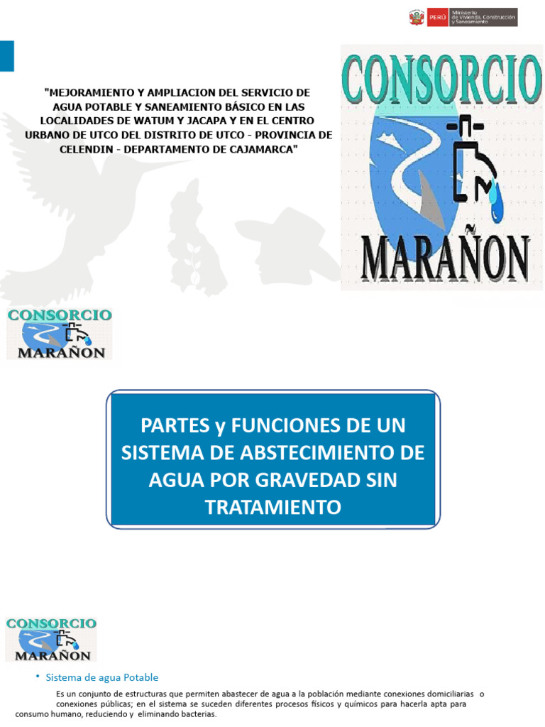 Partes de Un Sistema de Agua Potable Cs Utco | PDF | Agua potable | Agua