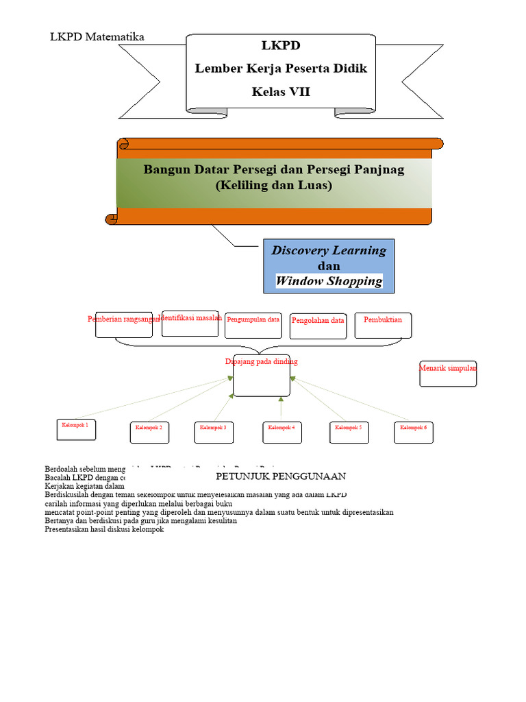 LKPD PPL Pertemuan 1 | PDF | Metode & Bahan Ajar | Griya & Taman