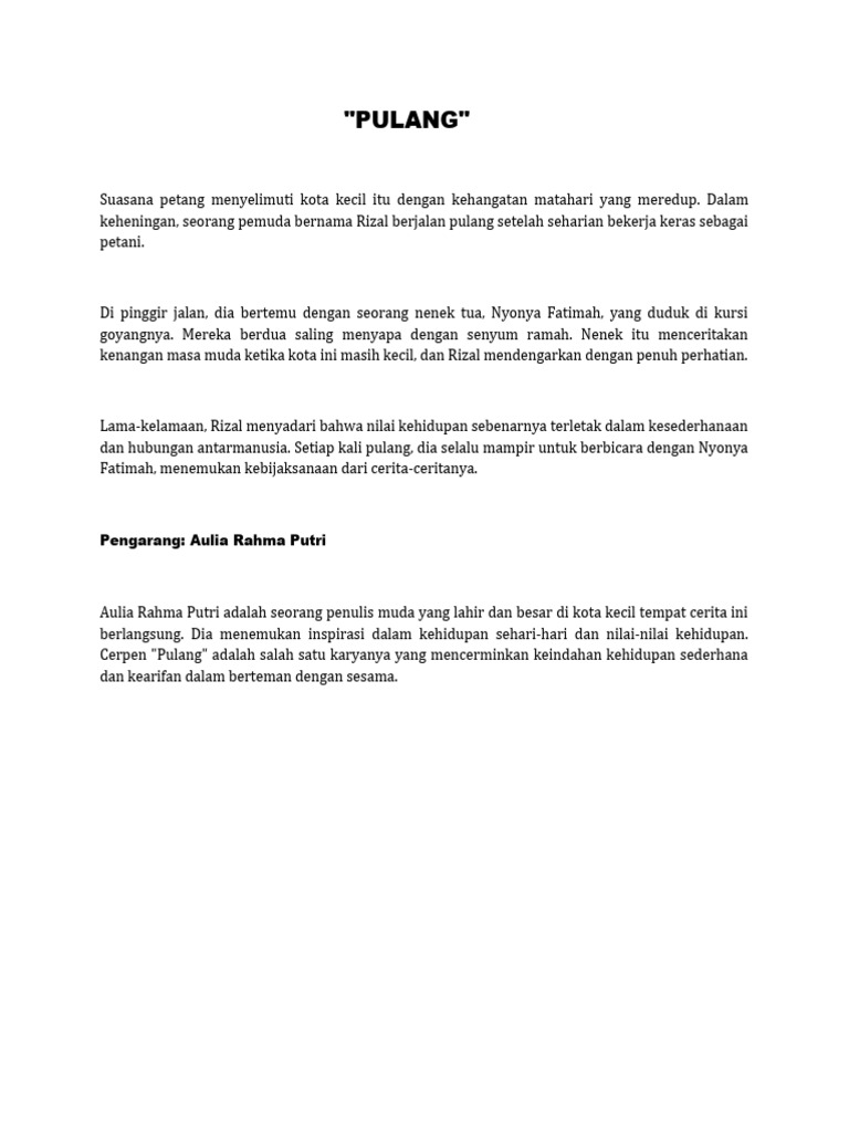 PULANG | PDF