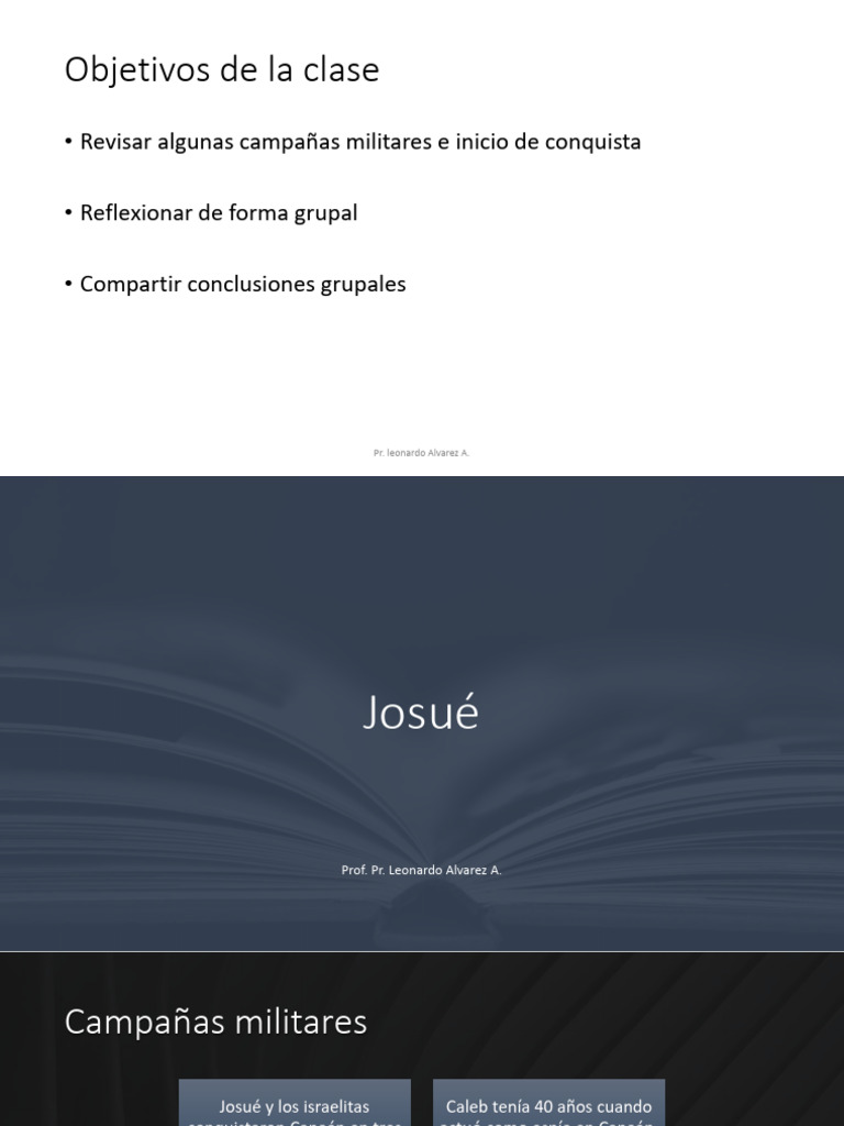 Josué (C3) | PDF | Joshua | Canaán