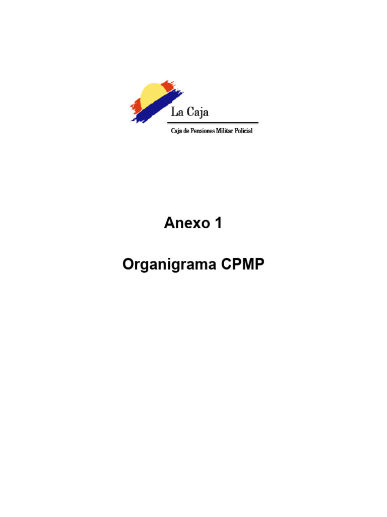 Anexo 1 - Organigrama CPMP | PDF