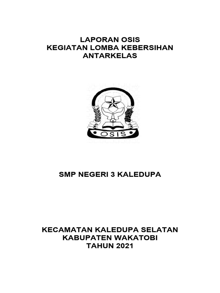 Laporan Kegiatan OSIS (2021-2022) | PDF