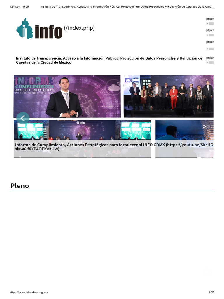 Instituto de Transparencia, Acceso A La Información Pública, Protección ...