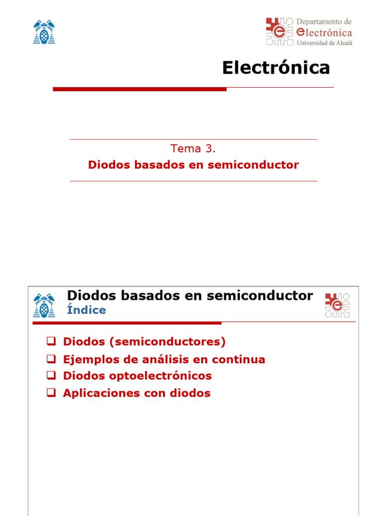 EB T3 Teoría Diodos | PDF | Diodo | Semiconductores