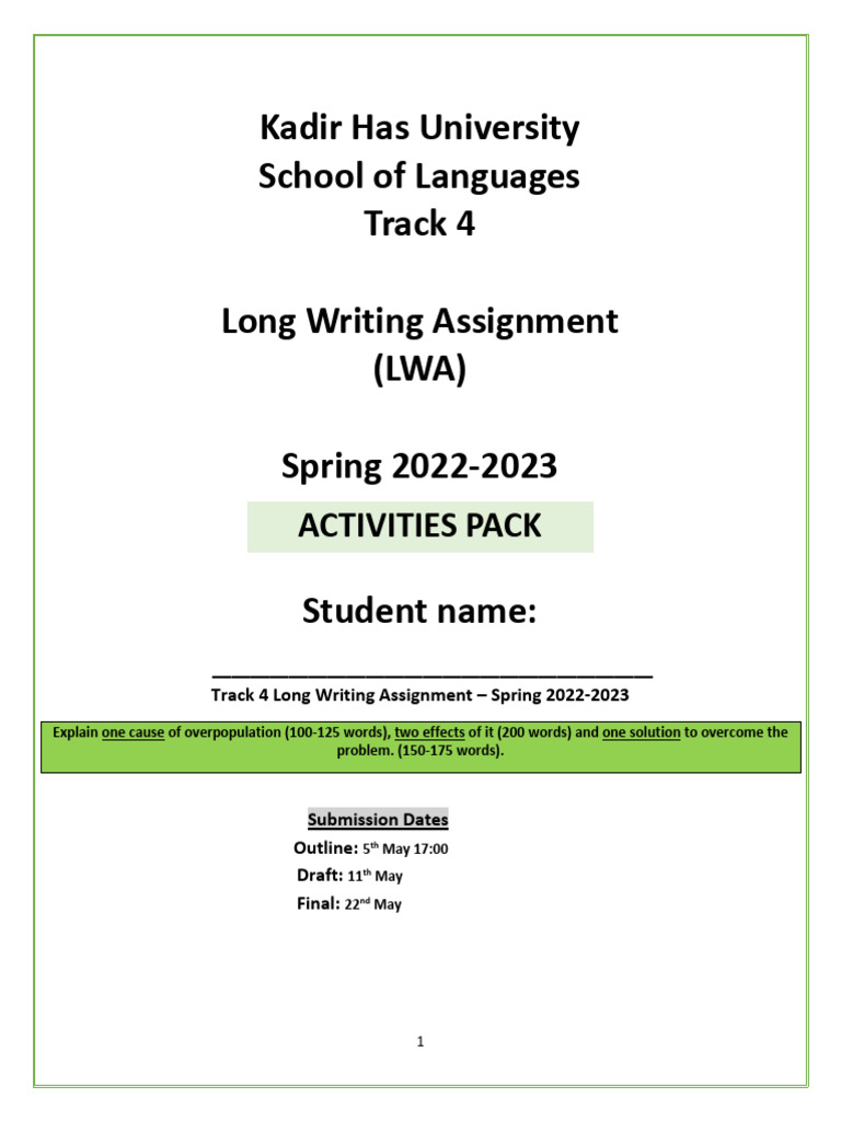 T4 - LWA Activities Pack - Spring - 2022-2023 | PDF | Human ...