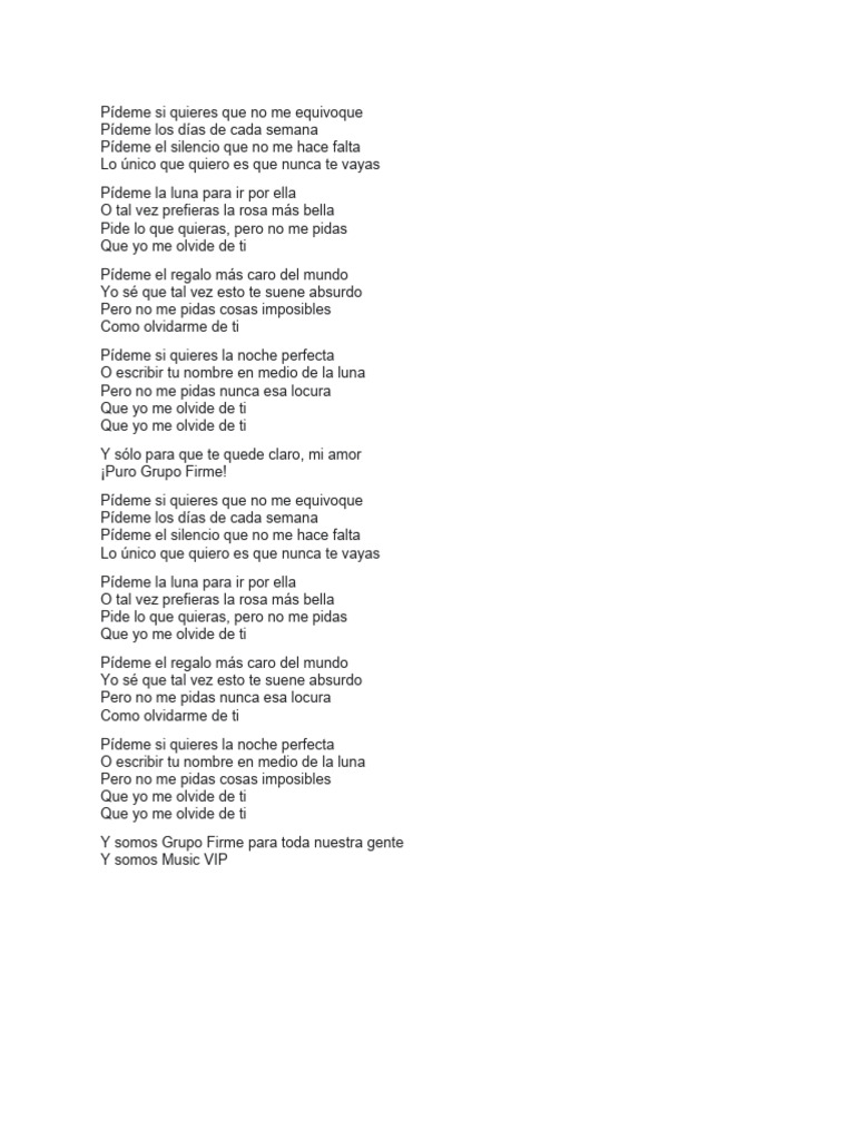 Pídeme Si Quieres Que No Me Equivoque | PDF | Poesía