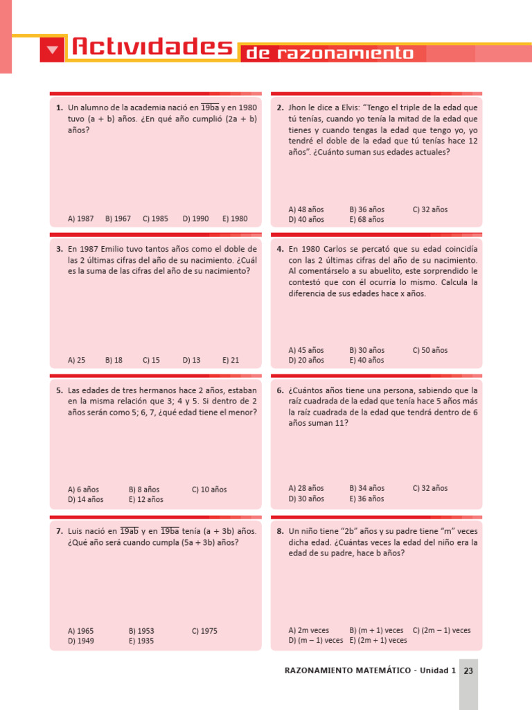 RM Tema Edades | PDF
