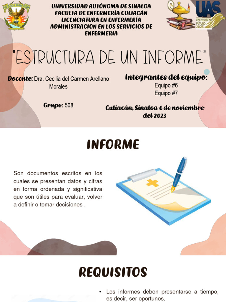 estructura de un informe | PDF | Estadísticas