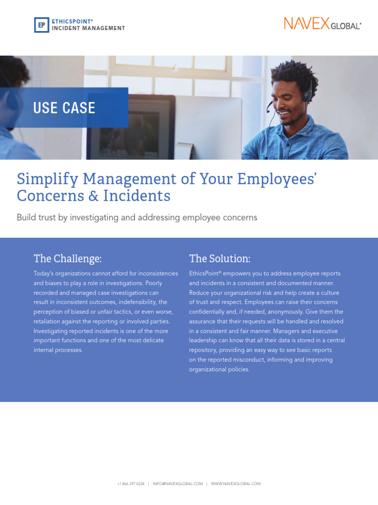 Ethicspoint Simplify Incident Management Usecase | PDF | Risk ...