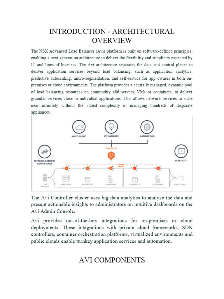 Avi Components | PDF | Cloud Computing | Information Technology