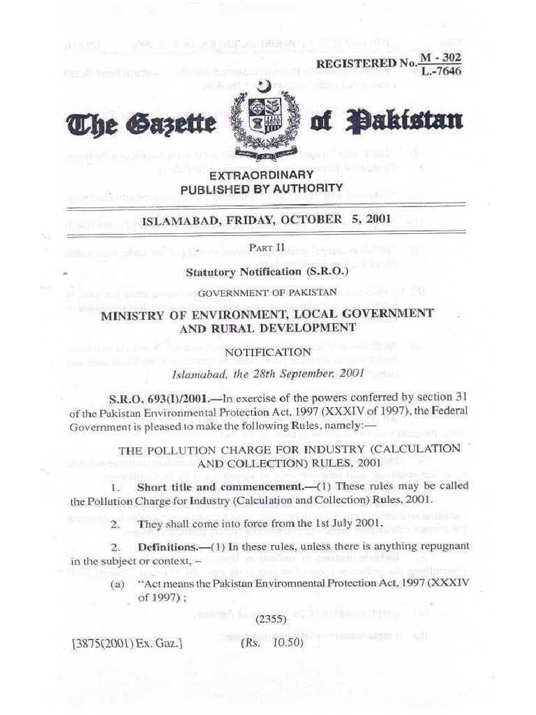 Pollution Charge | PDF
